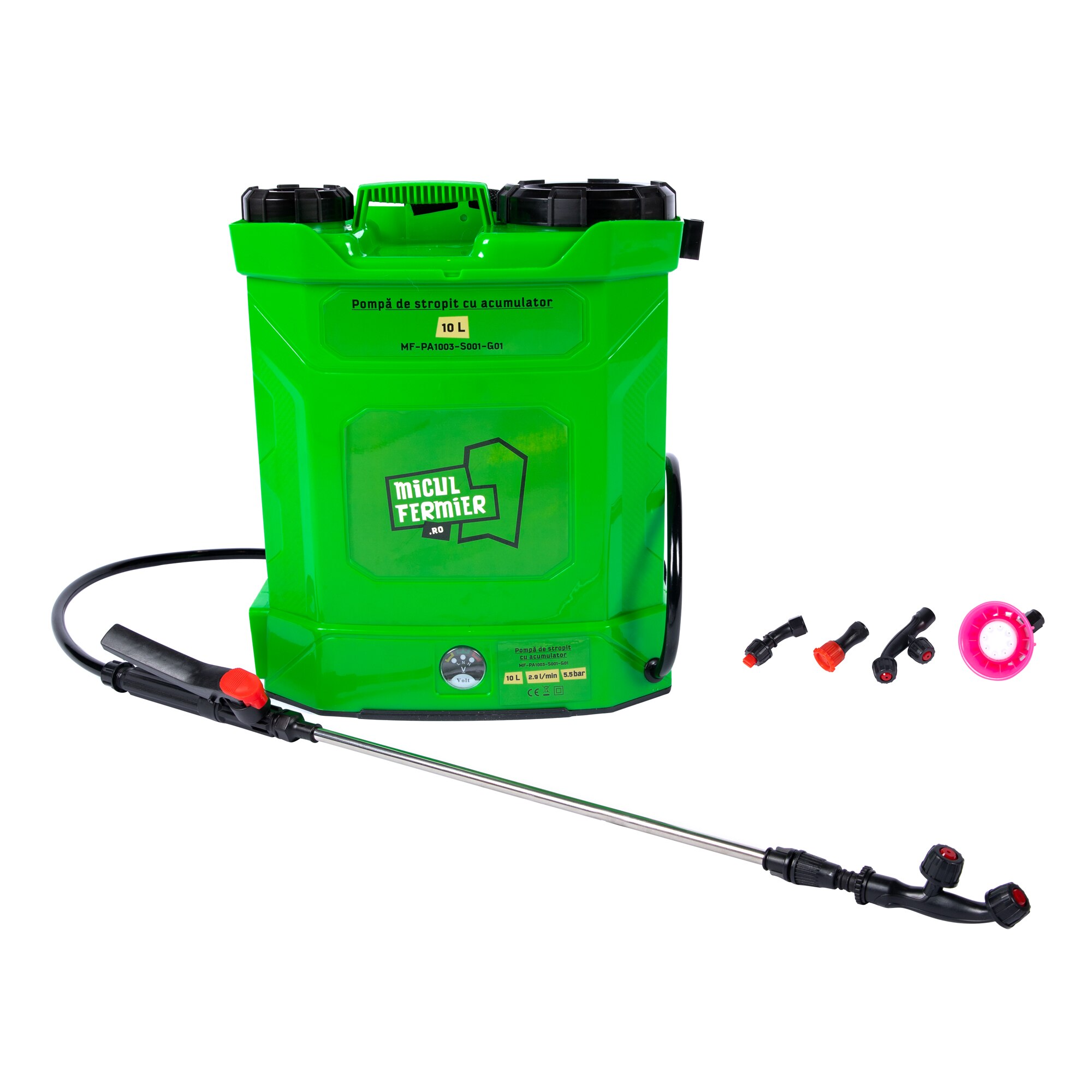 Pompa de stropit ELECTRICA cu acumulator, Micul Fermier 10L - eMAG.ro