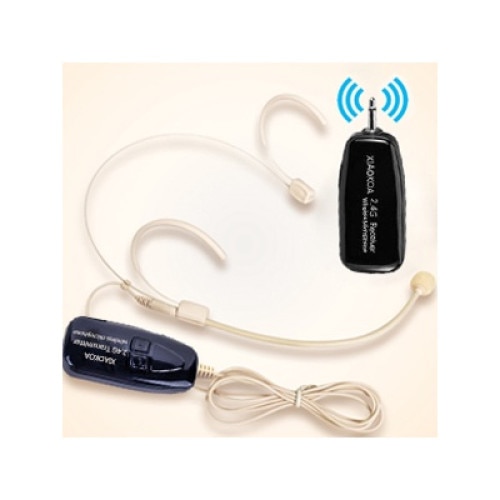 Microfon wireless Xiaokoa N80B tip casca, 2.4G, negru - eMAG.ro