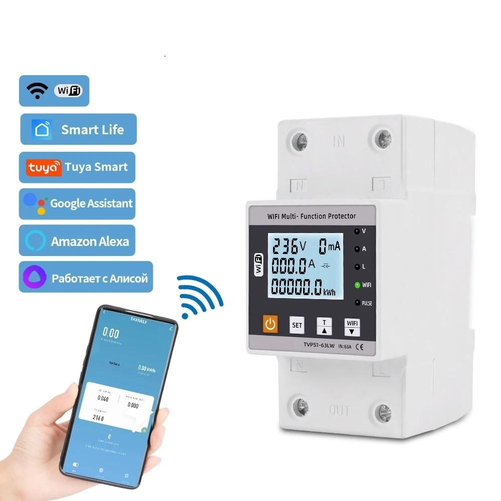 Contor monofazat, E-ETOP, ETVPS1-63LW, Contor electric, Protectii ...