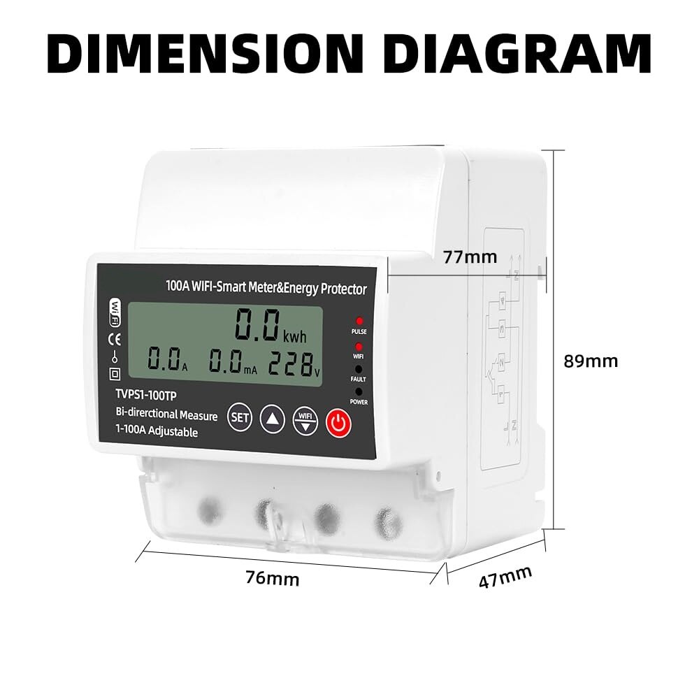 Contor monofazat, E-ETOP, ETVPS1-100TP, Contor electric, Protectii ...