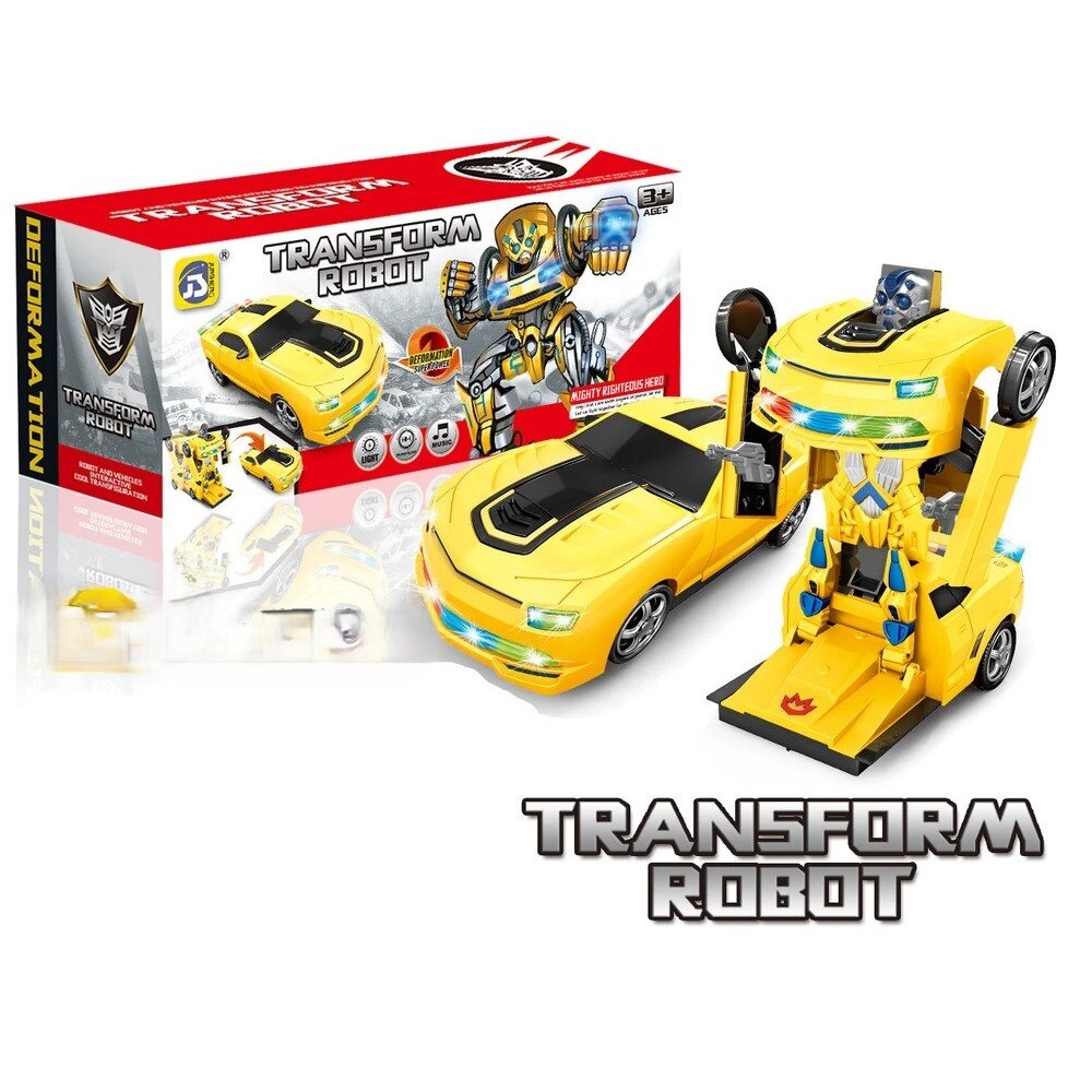 Masina Robot TRANSFORM, interactiv, actiune Bump and Go LED, sunete ...