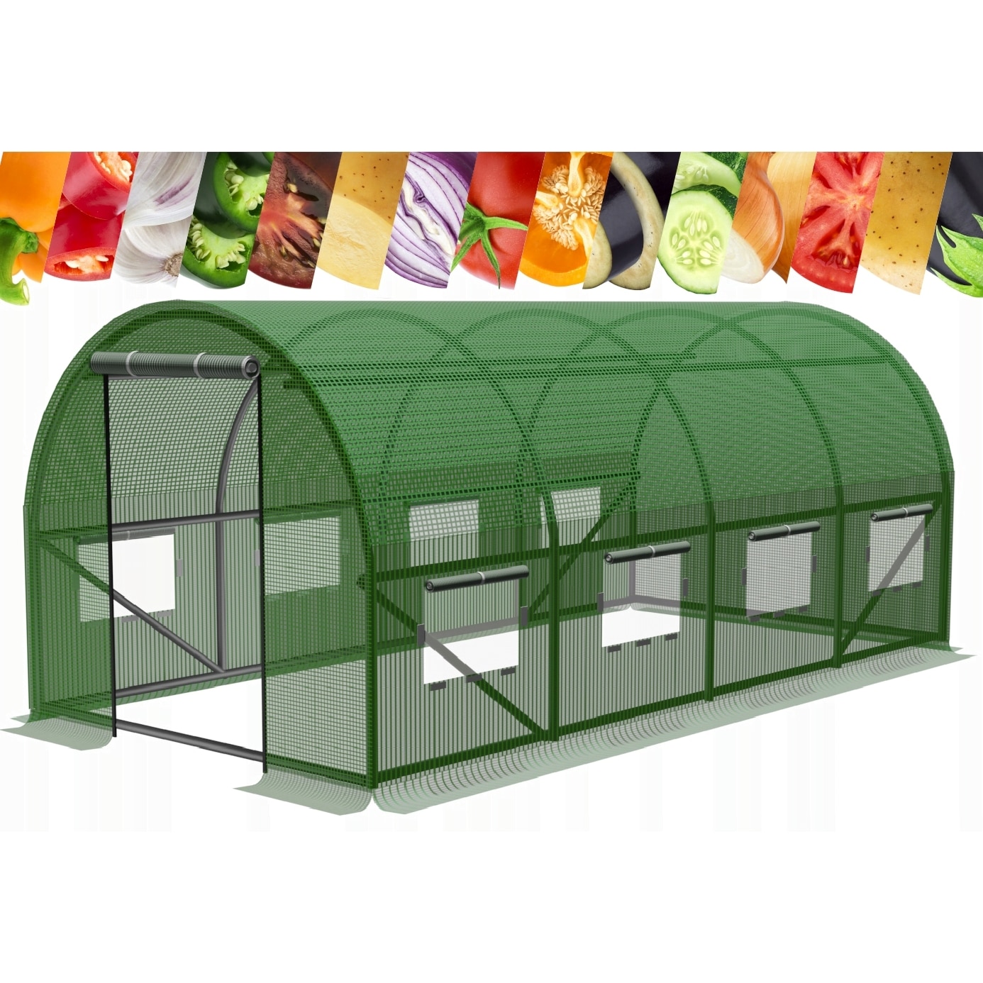 Solar gradina 6 x 3 x 2m pentru plante si legume - eMAG.ro