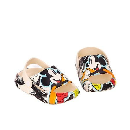 Papuci copii, tip sandale, cu Mickey Mouse, negru, marime 18/19 - eMAG.ro