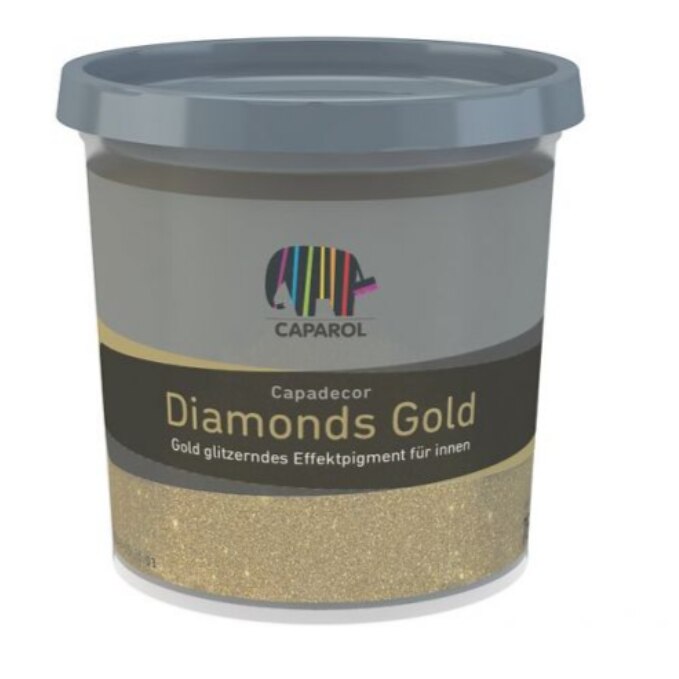 Pigment cu efect stralucitor auriu Caparol Diamonds Gold 75gr - eMAG.ro