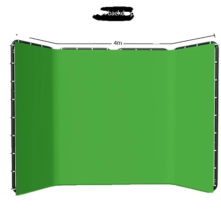 Ecran pliabil, 2.4x4m, verde - eMAG.ro