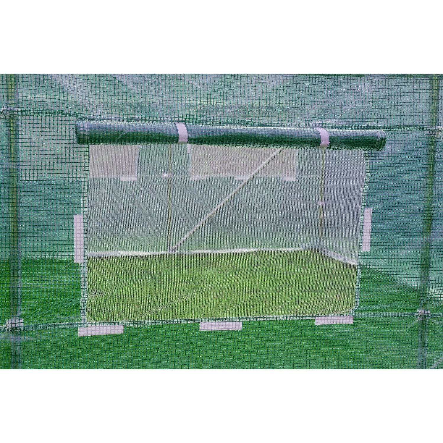 Sera de gradina tip tunel, PROCART, 3 x 2 metri, 6 ferestre cu plase, filtru UV4, verde - eMAG.ro