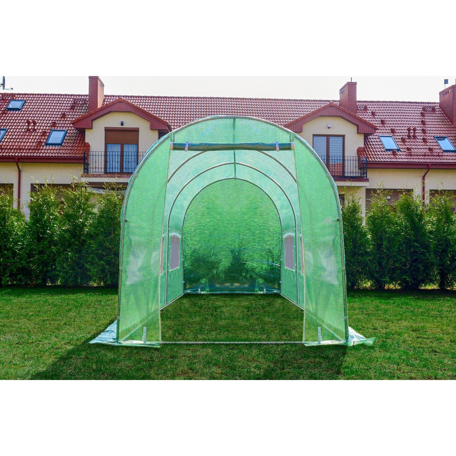 Sera de gradina tip tunel, PROCART, 3 x 2 metri, 6 ferestre cu plase ...