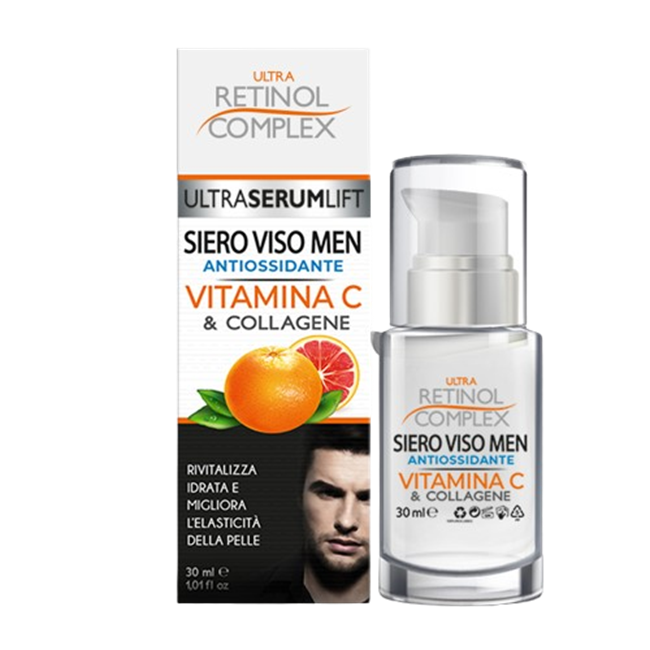 Ser facial barbati, cu vitamina C, Ultra Retinol Complex, 30 ml - eMAG.ro