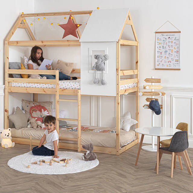 Cuier din lemn pentru copii cu indicatoare, inaltime 114 cm - eMAG.ro