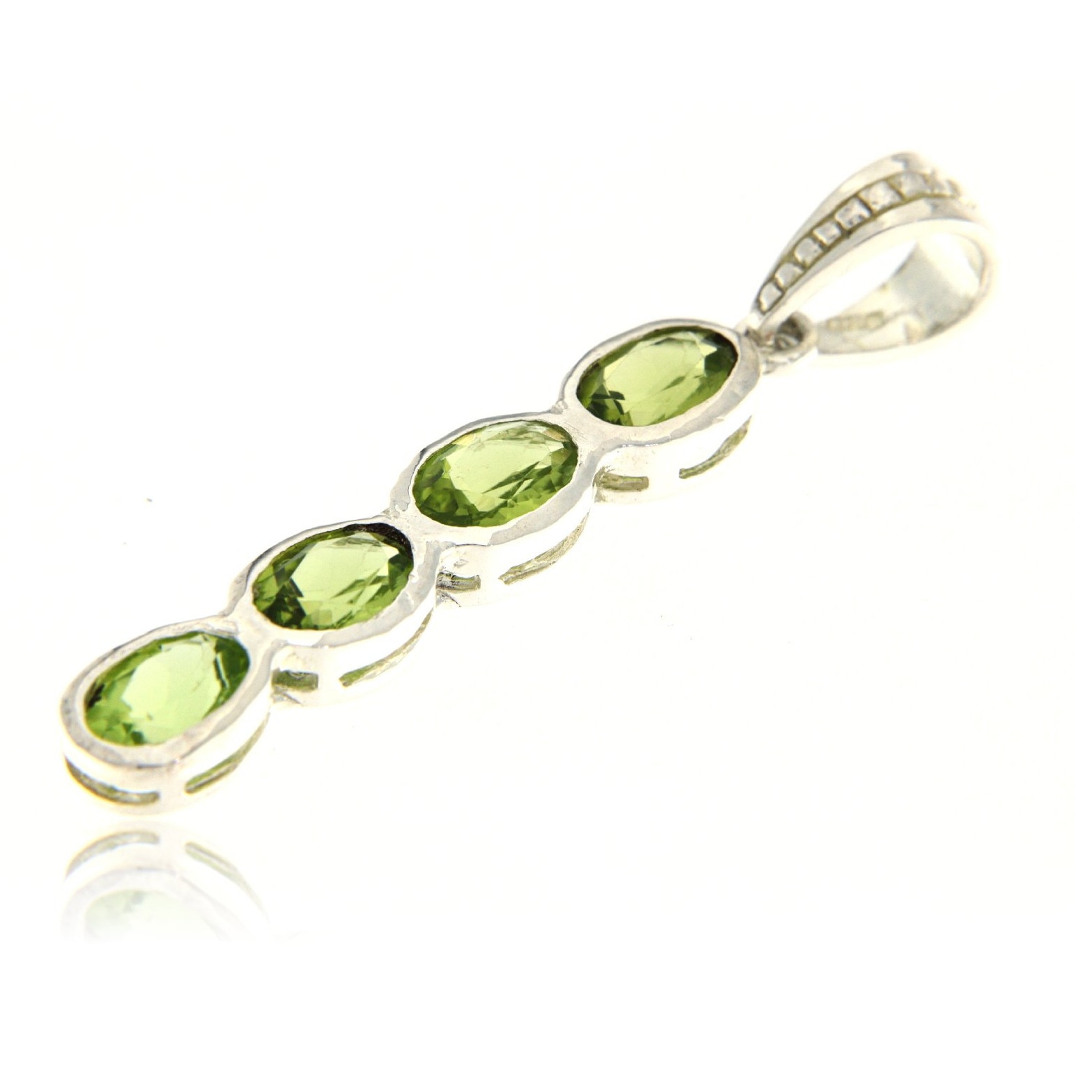 Pandant Argint 925 Peridot Natural - Prospetime Verde - eMAG.ro