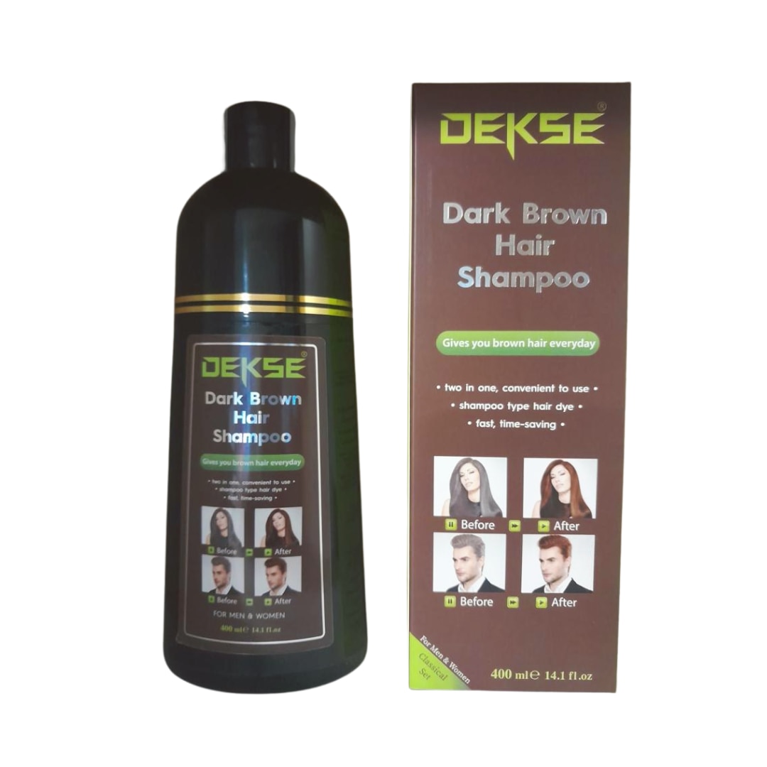 Sampon colorant DEXE, efect de lunga durata, maro, 400ml - eMAG.ro