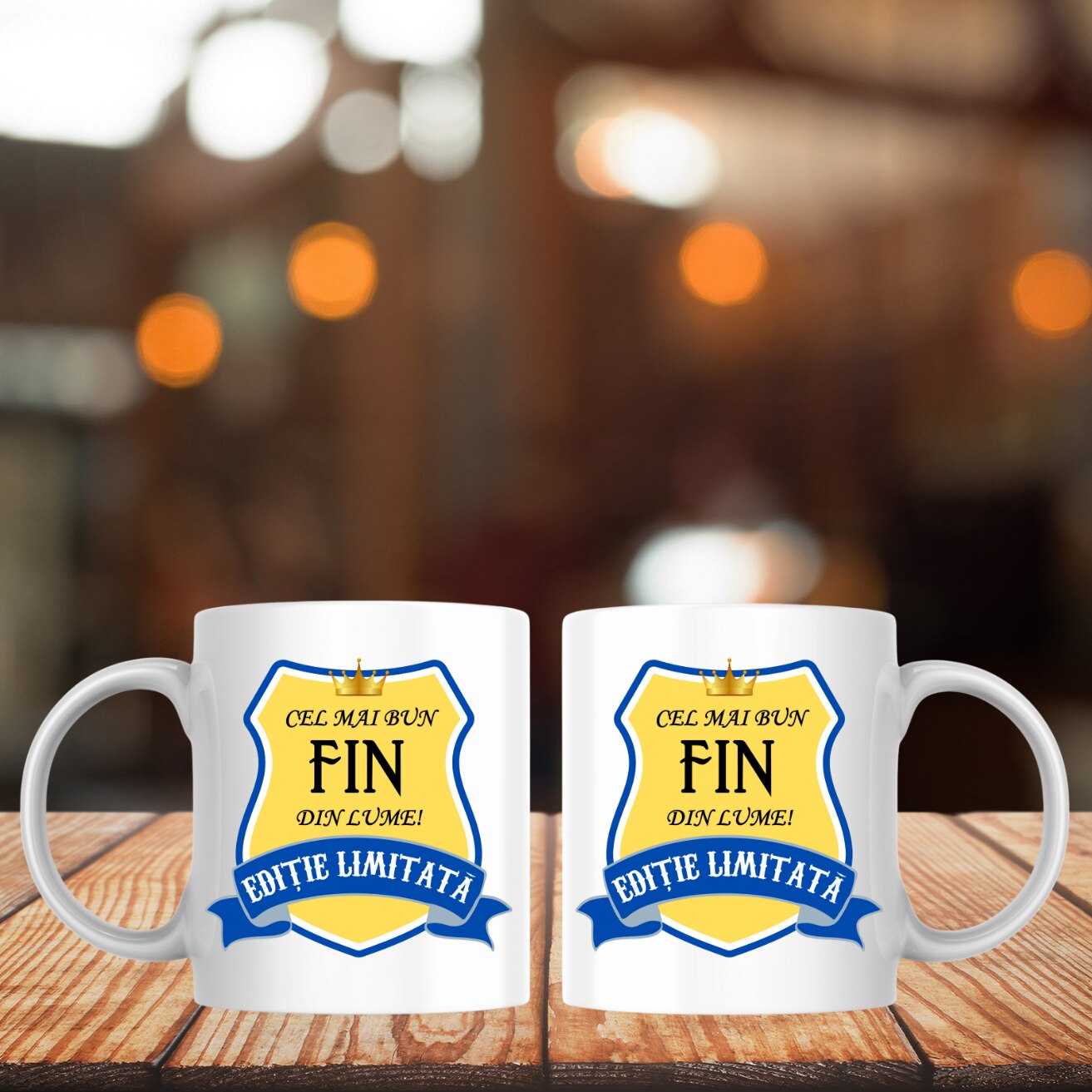 Cana personalizata - Cel mai bun Fin din lume! alba, 330 ml - eMAG.ro