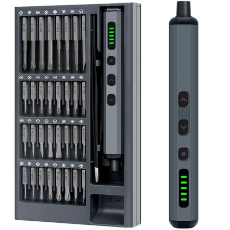 Set Surubelnita Electrica Mini, 64 in 1, 5 Setari Cuplu, 4 LED-uri ...