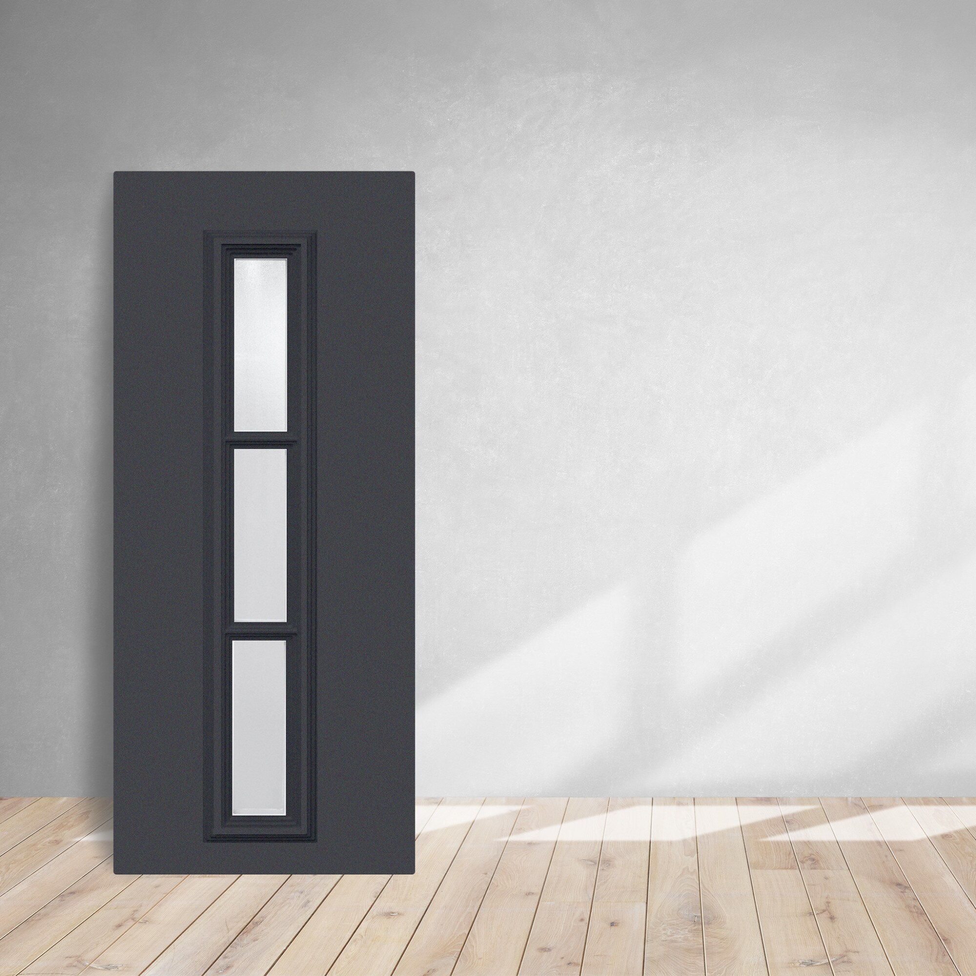 Panel ornamental PVC, model SEDUM, culoare Gri Antracit, grosime 24mm ...