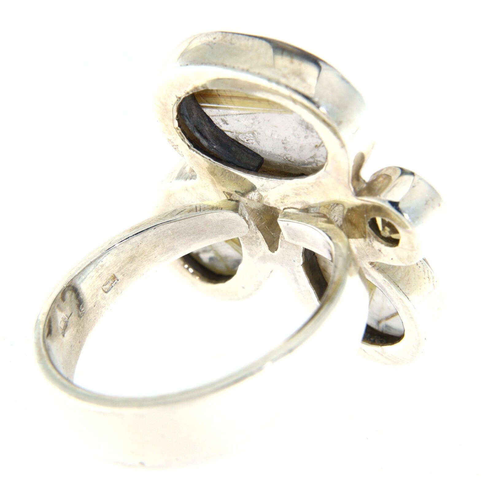 Inel Argint 925 Cuart rutilat Citrin Naturale - Stralucire si Eleganta ...