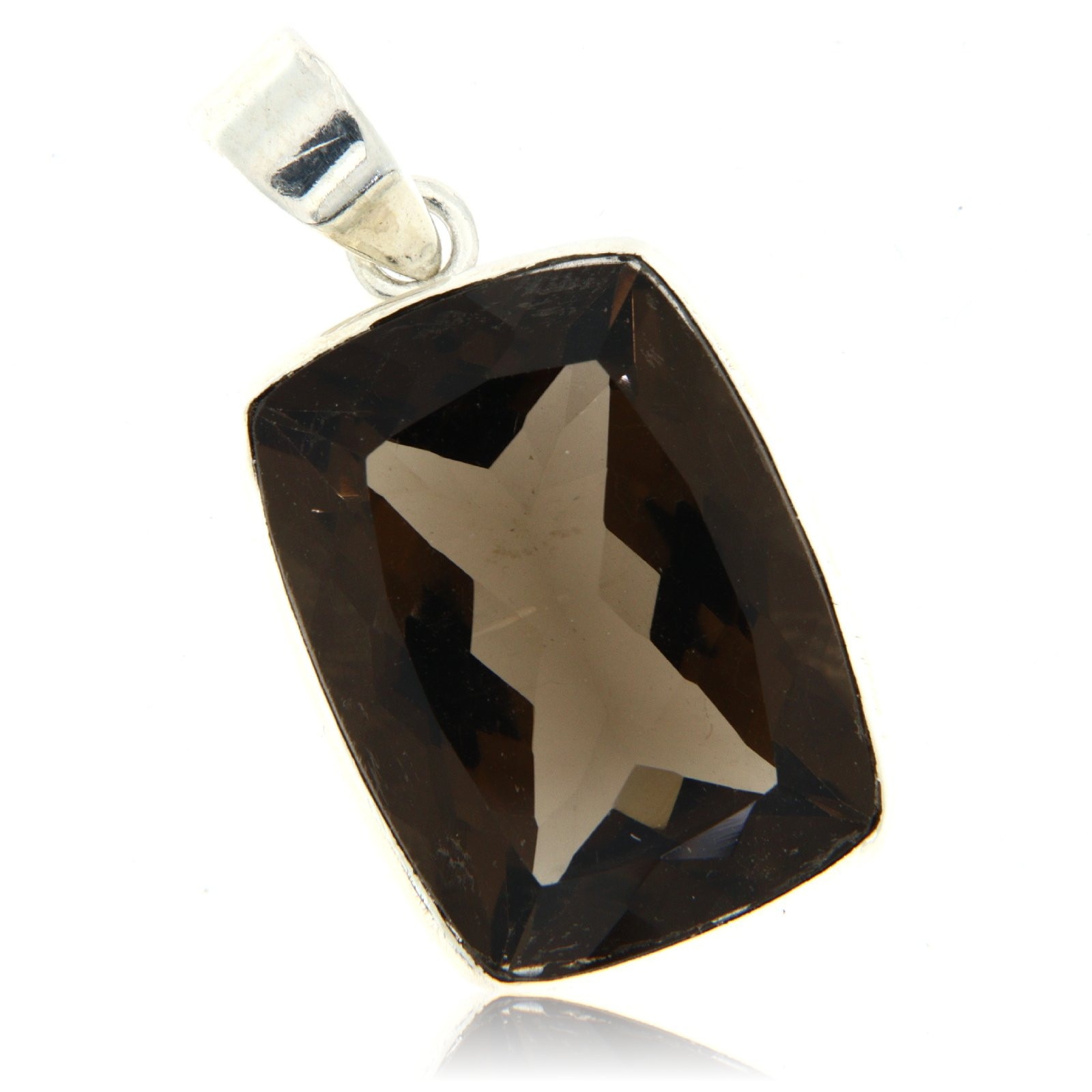 Pandant Argint 925 Cuart fumuriu Natural - Elegant si Subtil - eMAG.ro