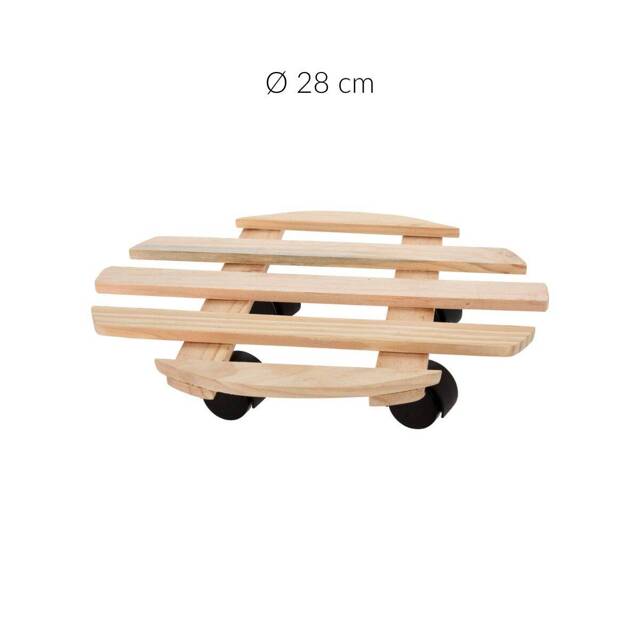 Suport pentru ghiveci cu roti, 28 cm - eMAG.ro