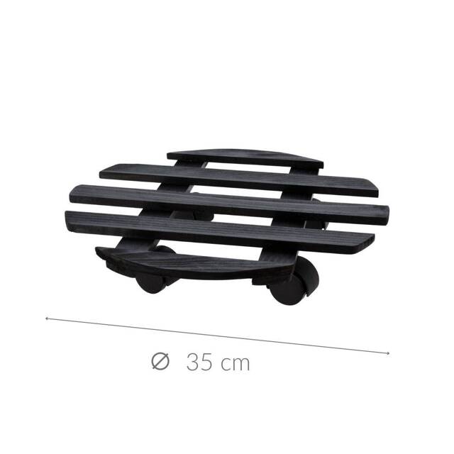 Suport pentru ghiveci cu roti, Ø 35 cm - eMAG.ro