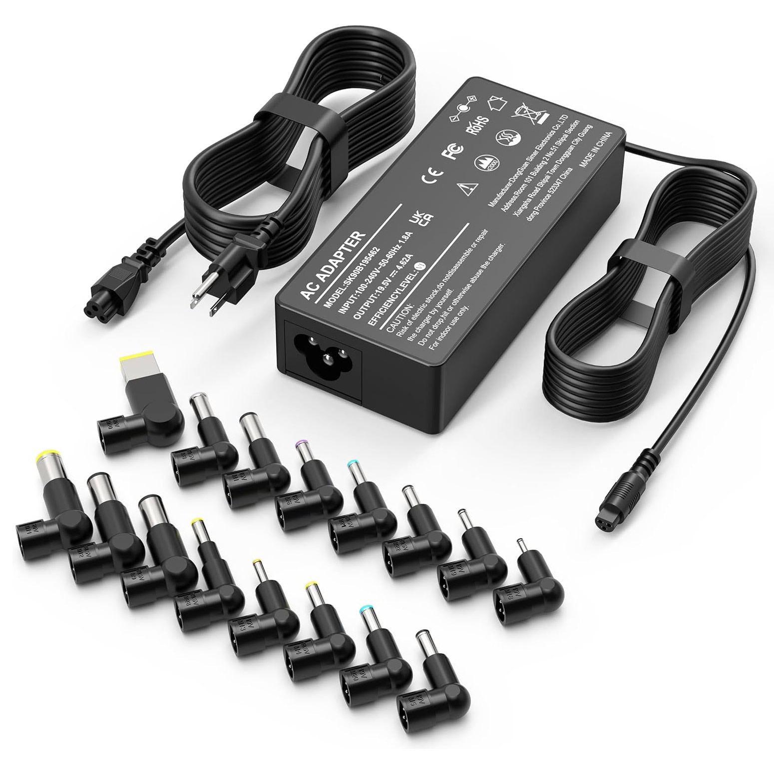 Incarcator Laptop universal cu 16 conectori, 90W, compatibil HP, Lenovo ...