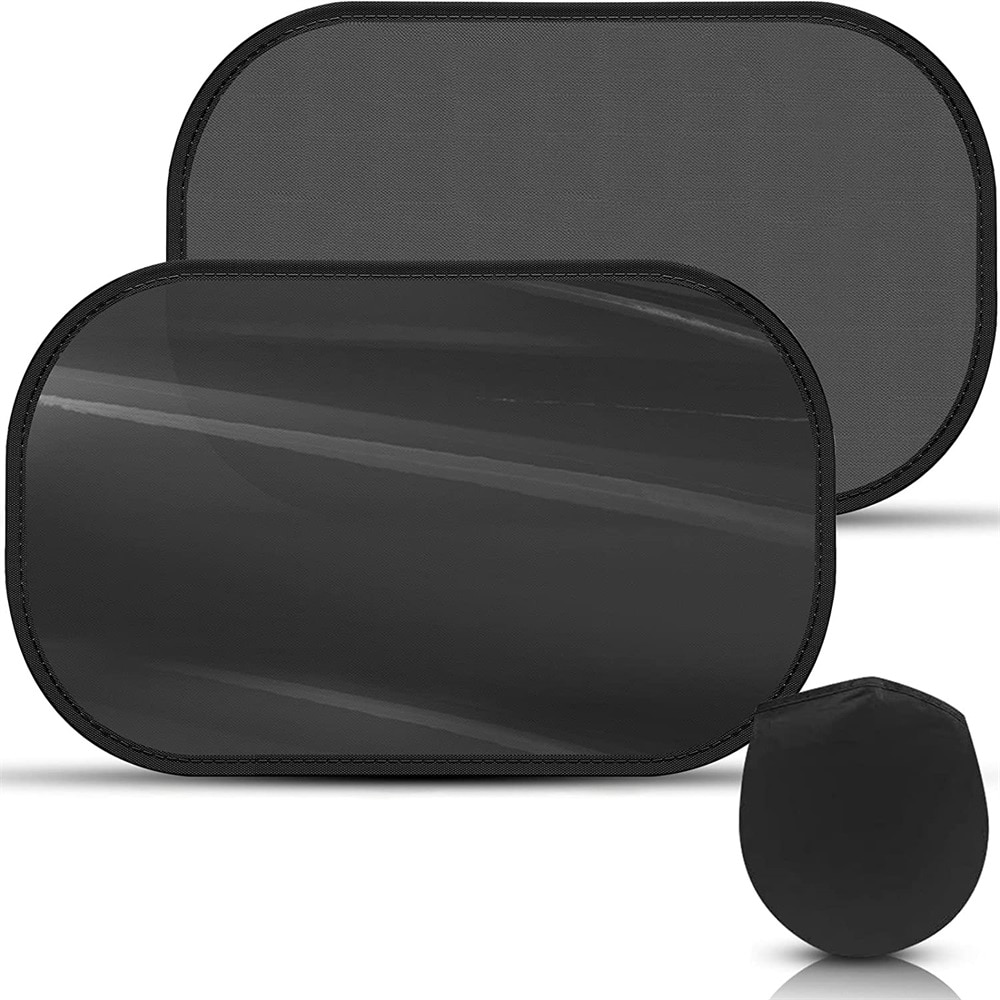 Set 2 Parasolare Auto, Plasa Protectie Solara, Autoadezive, 50x30cm ...