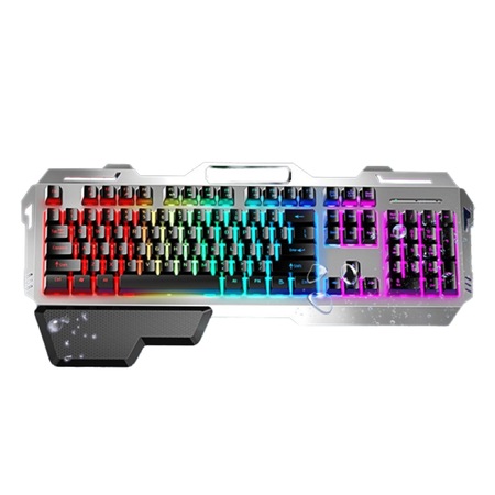 Комплект безжична механична клавиатура и мишка GX810, RGB осветление ...