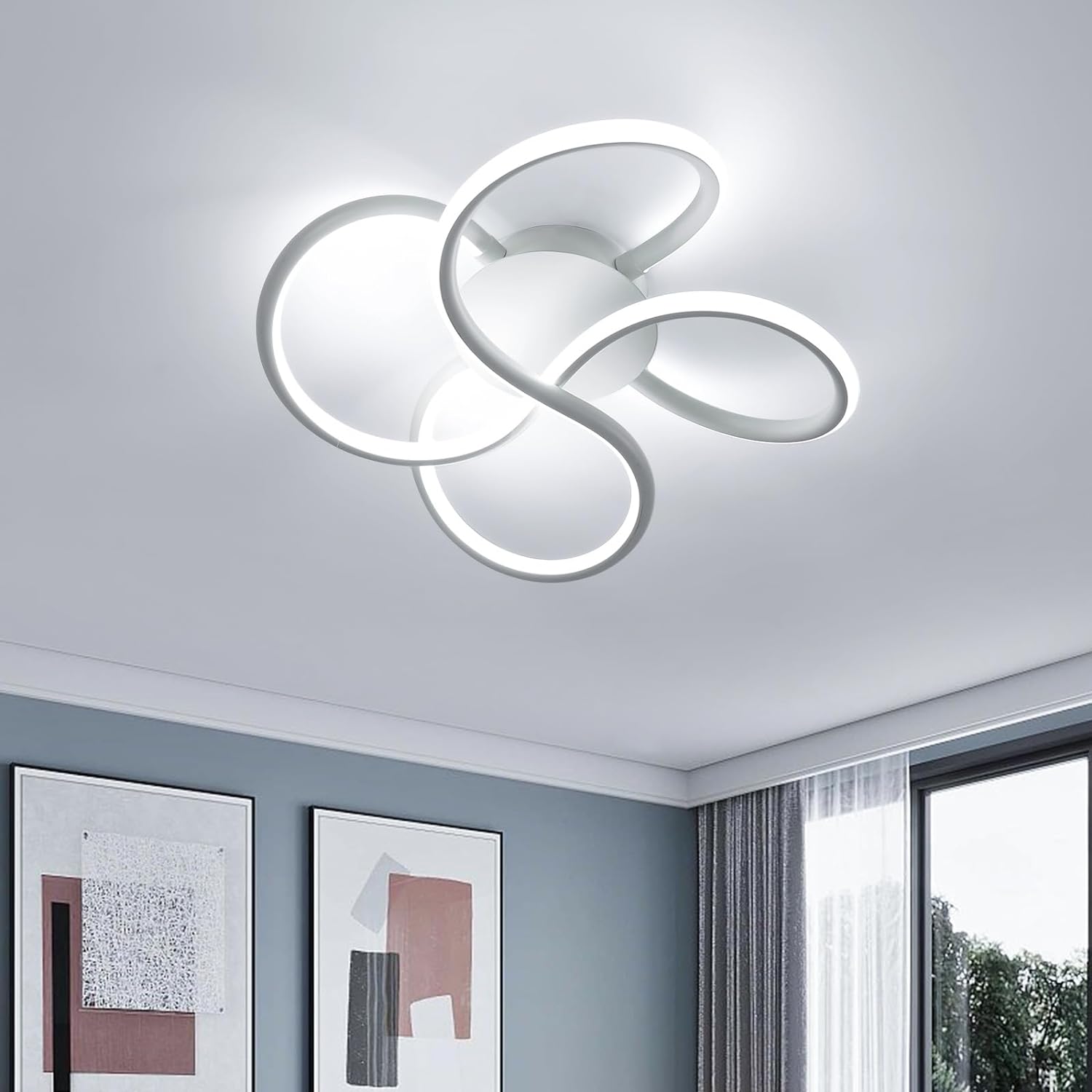 Modern Led Mennyezeti L mpa Mckalen 40w 4500lm Akril Vir gmint s Modern Led Mennyezeti L mpa Mckalen 40w 4500lm Akril Vir gmint s