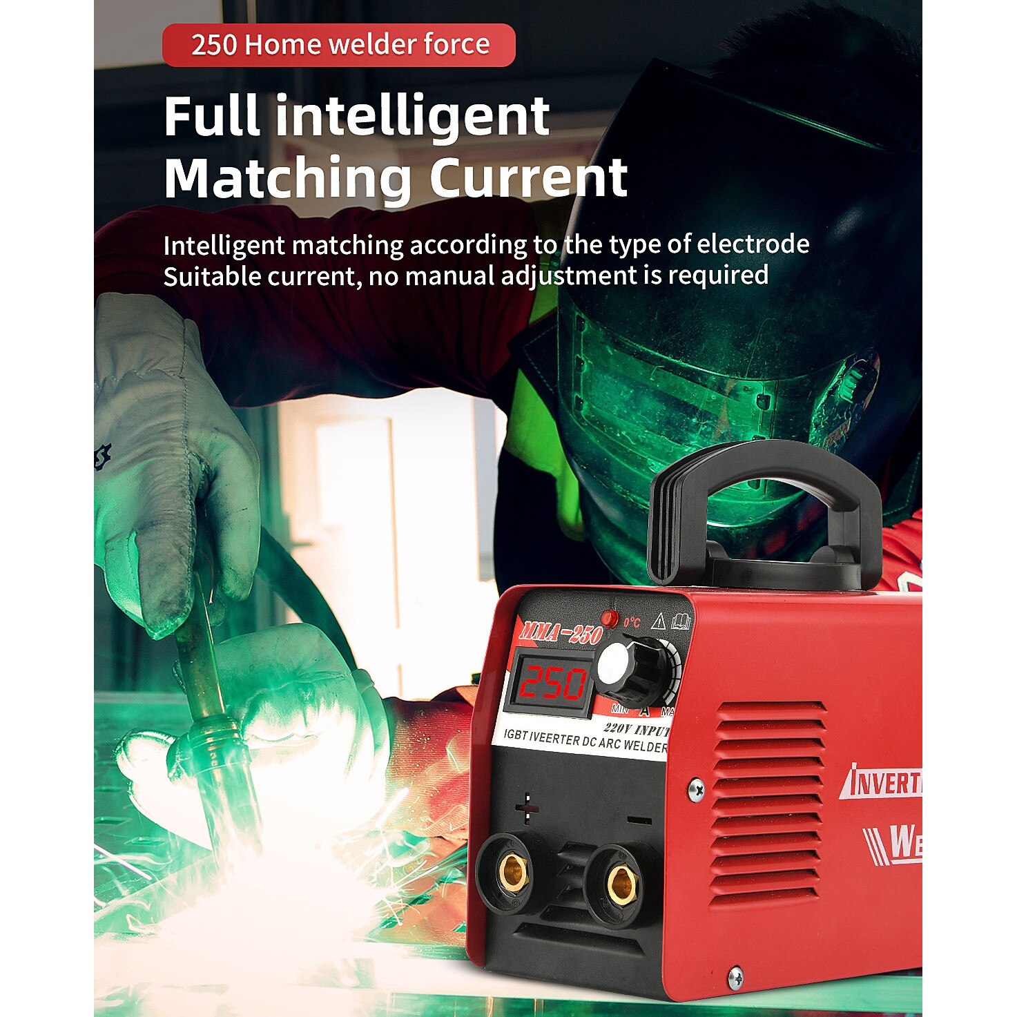 Aparat de sudura digital MMA-250 - eMAG.ro