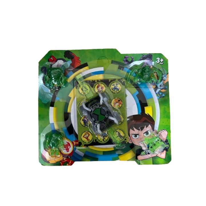 Ceas Ben 10, Omnitrix, 4 figurine - eMAG.ro