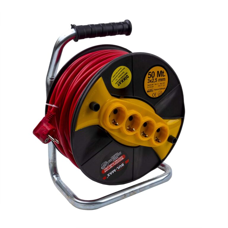 Derulator cablu electric 50m, 4 prize, 3 x 2.5 mmp, contact de ...