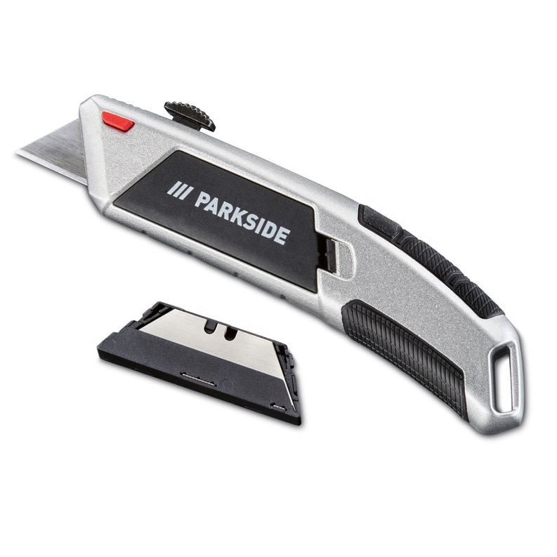 Cutter Parkside cu magazie automata si 6 lame de rezerva, 16.8 x 4.3 x ...