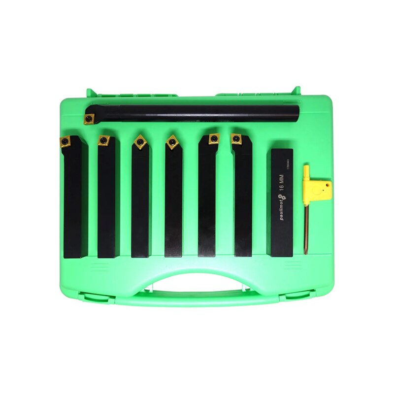 Set cutite strung indexabile, 16mm 7 piese in cutie, cu bara alezat ...