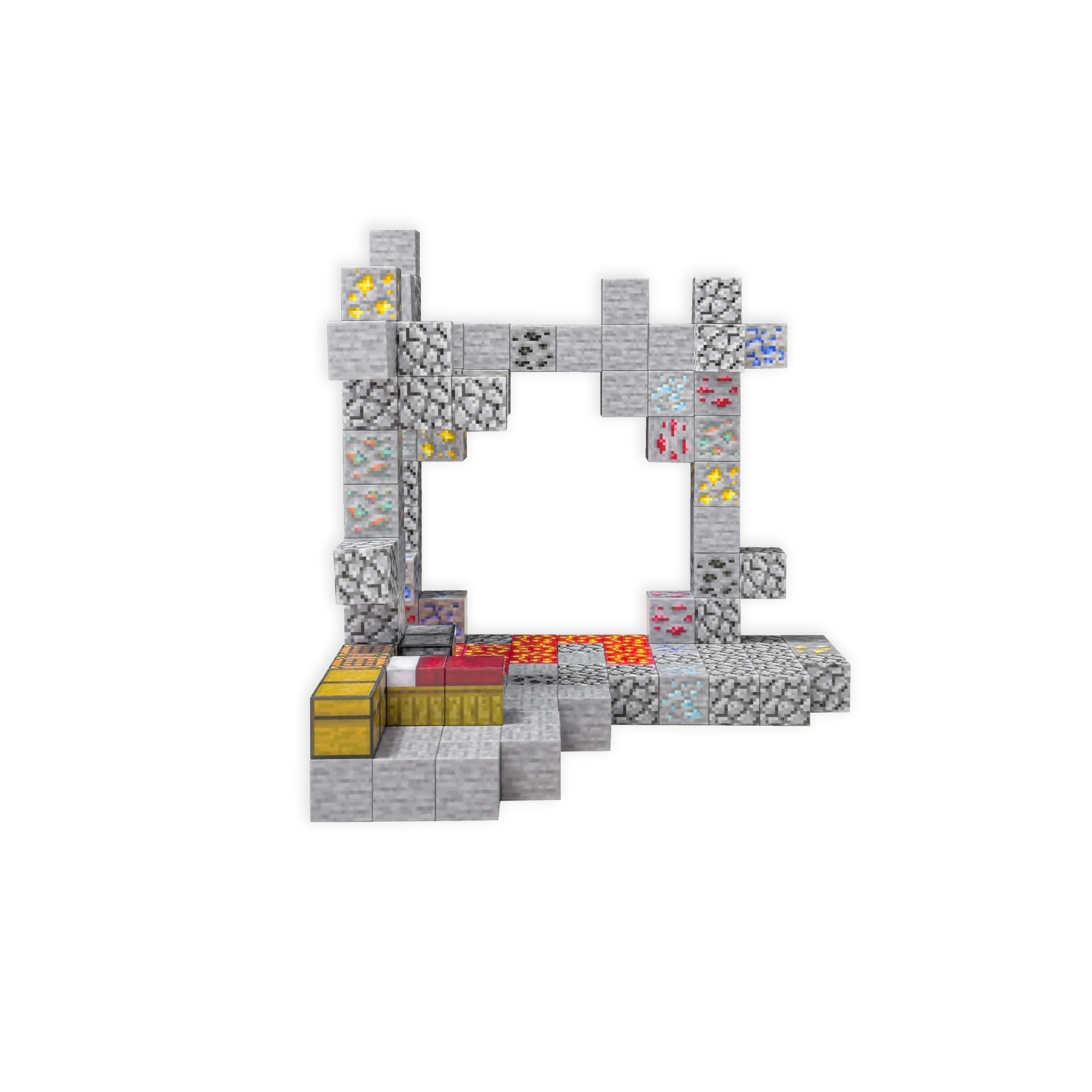 Minecraft, Blocuri Magnetice (128 blocuri) - Explorare Mina + 6 ...