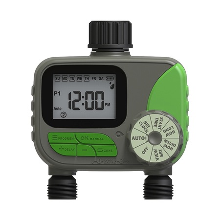 Programator automat pentru irigare gradina, 2 orificii evacuare, afisaj ...