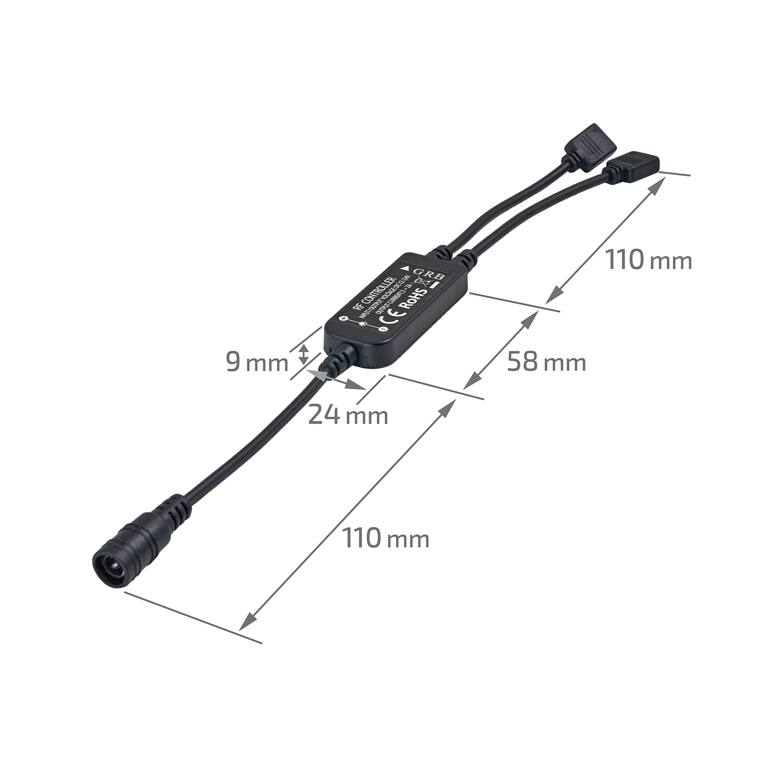 Controler de frecventa radio (RF) RF-RGB-44_72W pentru benzi LED RGB ...