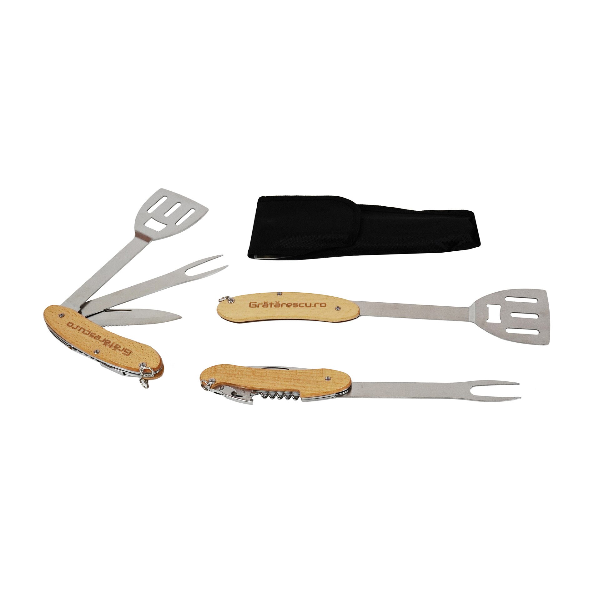Kit Gratar Portabil Gratarescu, Otel, 65x45cm - eMAG.ro