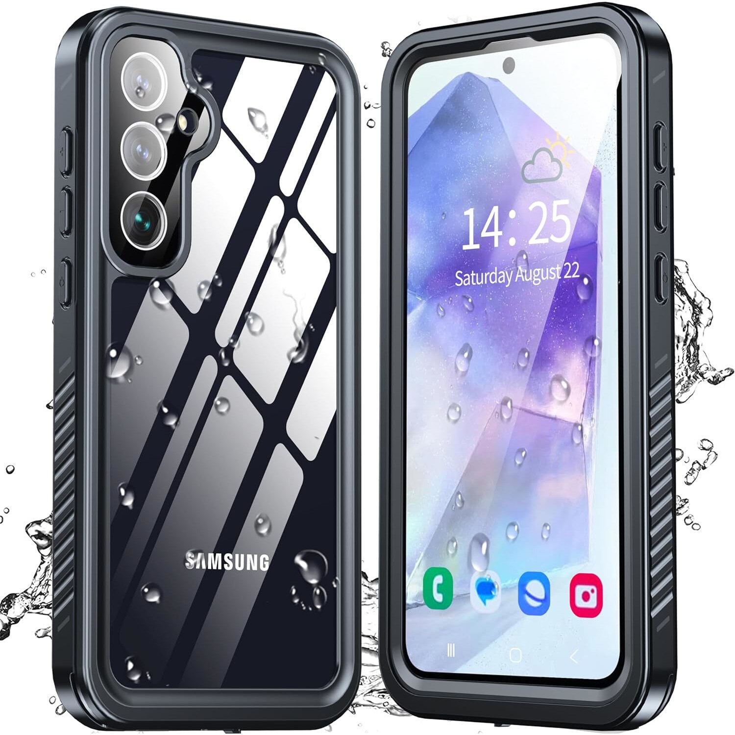 Pachet 360: Husa cu folie integrata Samsung Galaxy A55 5G ShockProof ...