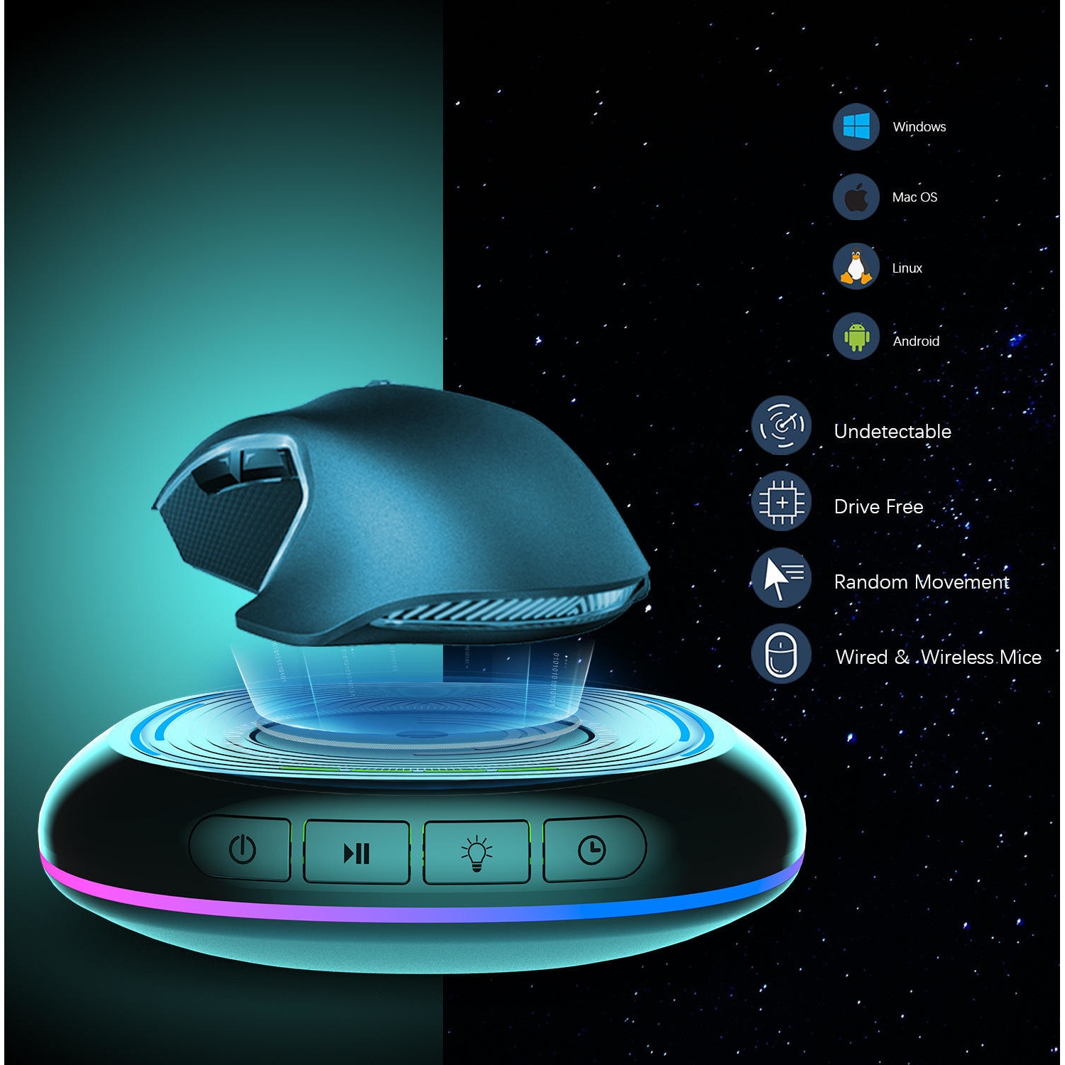 Mouse Jiggler nedetectabil pentru simularea miscarii mouse-ului, anti ...