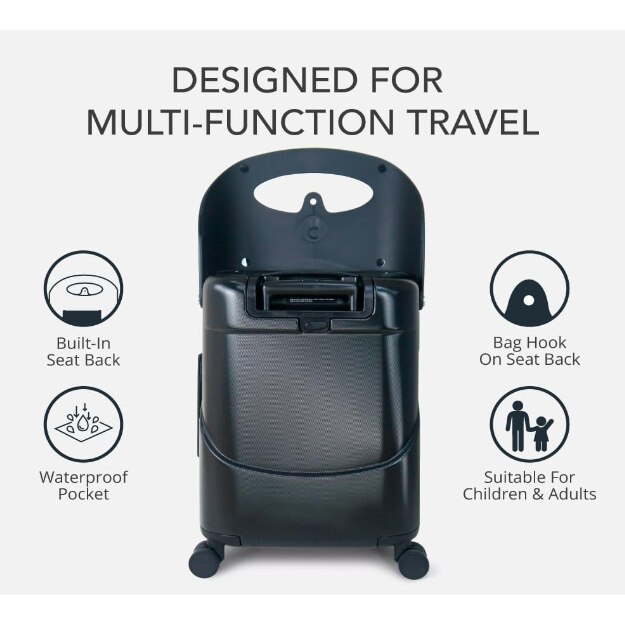 Troler cu suport tip scaun pentru copii, 2 in 1, 3 pozitii pentru scaun ...