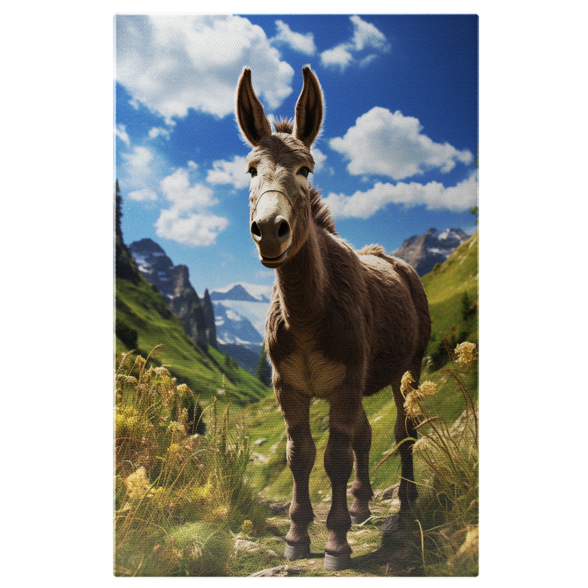 Tablou Canvas: Portret cu un magar frumos Nor, Deal, Peisaj, Animale ...