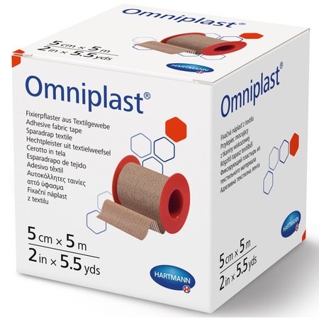 Plasture de fixare, in rola, pe suport textil OMNIPLAST 5 cm x 5 m ...