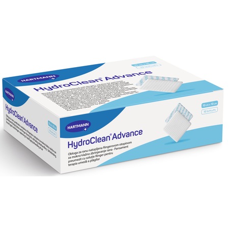 Pansament cu polimer superabsorbant, impregnat cu solutie Ringer ...