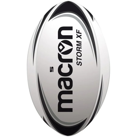 Minge rugby Macron STORM XF, marimea 3, alb/negru - eMAG.ro