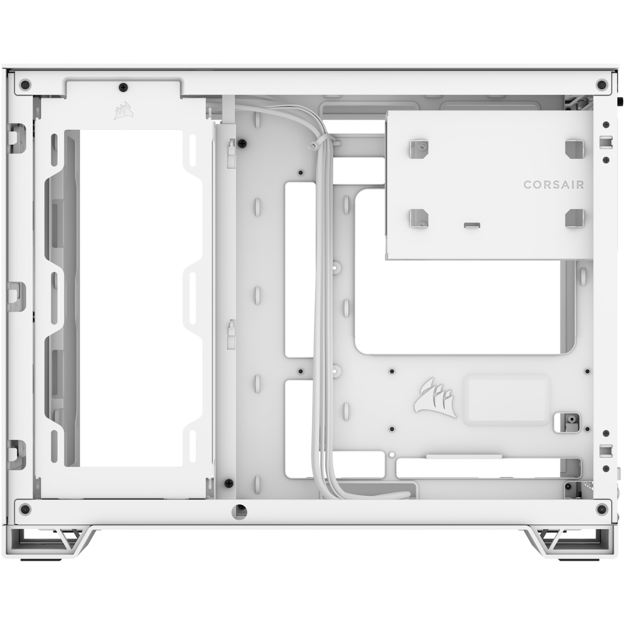 Carcasa dual chamber CORSAIR CORSAIR 2500D AIRFLOW Micro ATX, alb - eMAG.ro