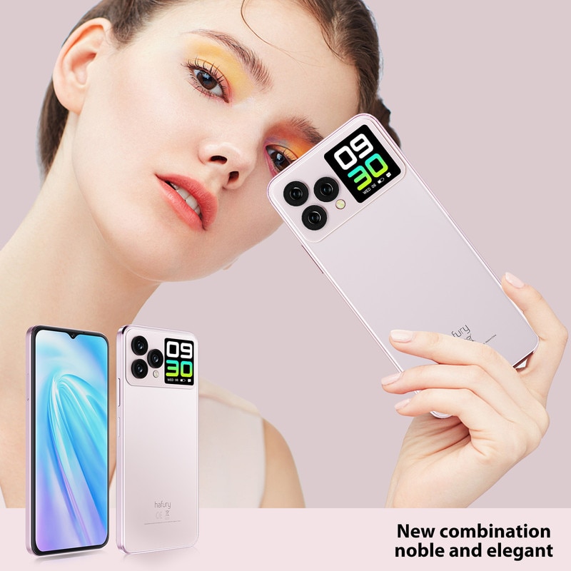 Смартфон Hafury V1, 16GB RAM, 256GB ROM, Android 13, 64MP камера, 165 ...