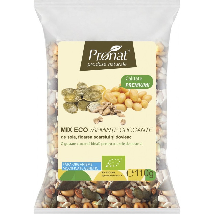 Mix seminte crocante bio, 110g Pronat - eMAG.ro