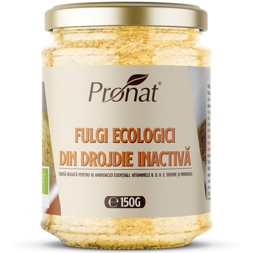 Fulgi bio din drojdie nutritiva inactiva, 150g Pronat - eMAG.ro