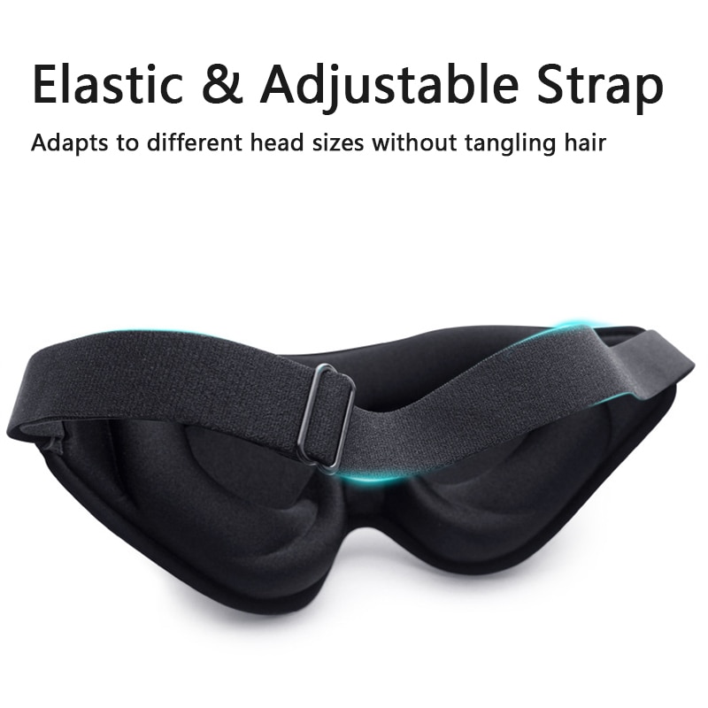 Masca pentru somn 3D, poliester, design ergonomic, reglabila, roz - eMAG.ro