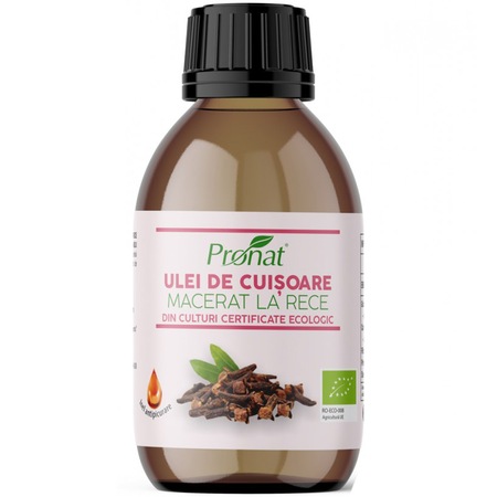 Ulei bio de cuisoare macerat la rece, 100ml Pronat - eMAG.ro