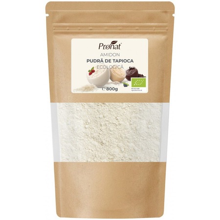 Amidon pudra de tapioca bio, 800g Pronat - eMAG.ro