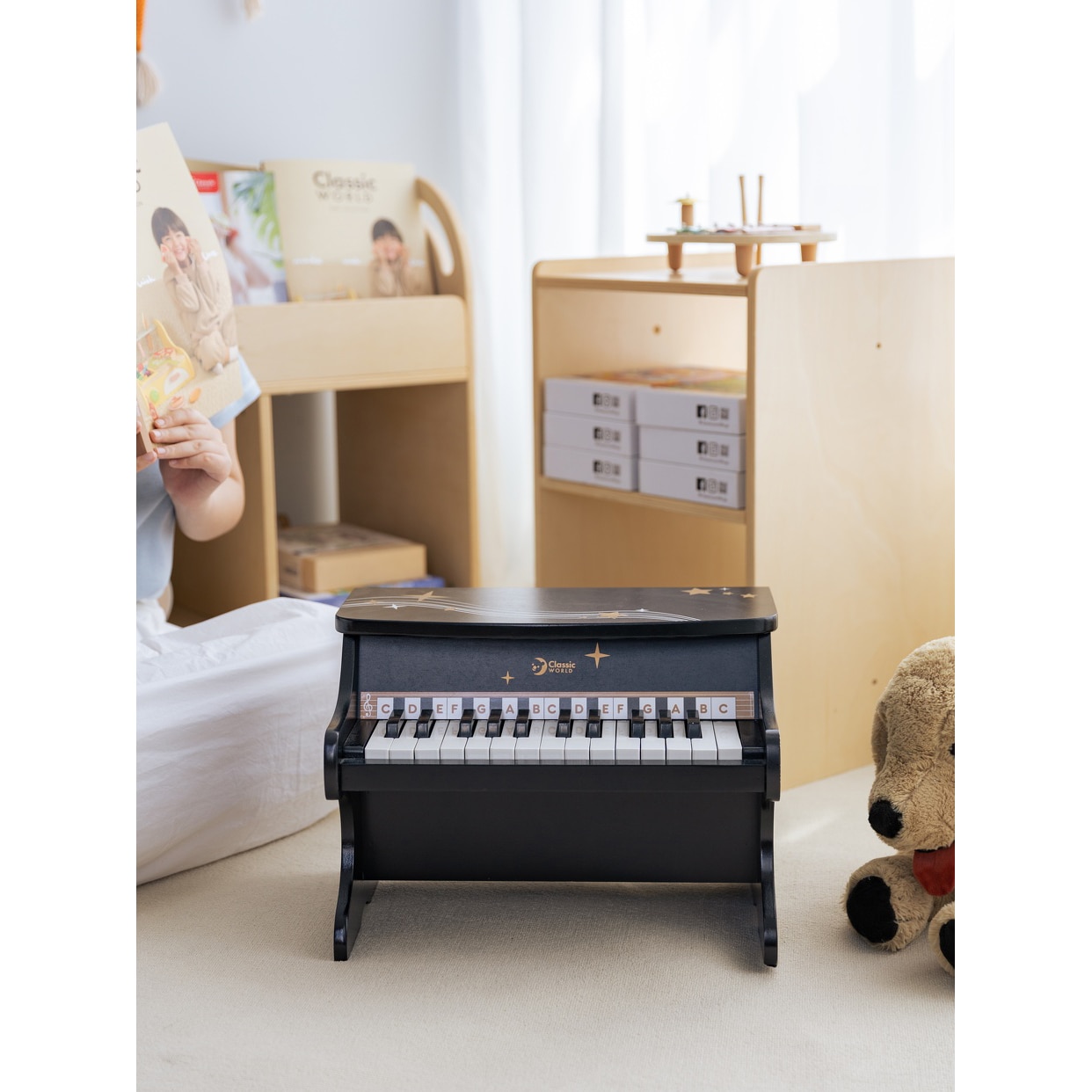 Pian de jucarie Mappy Fantasy, din lemn - eMAG.ro